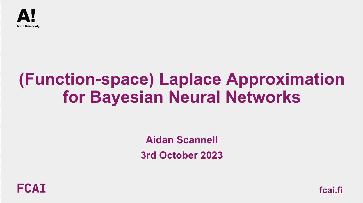 (Function-space) Laplace Approximation for Bayesian Neural Networks ...